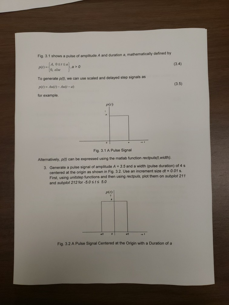 Solved ECE 30001 Lab 3 Generation of Some Basic Continuous | Chegg.com