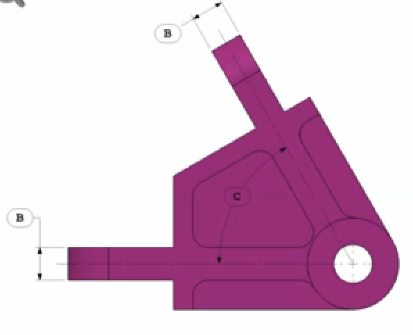 Solved B40602: Basic Part - Step 2 - (Radial Swing Block) | Chegg.com