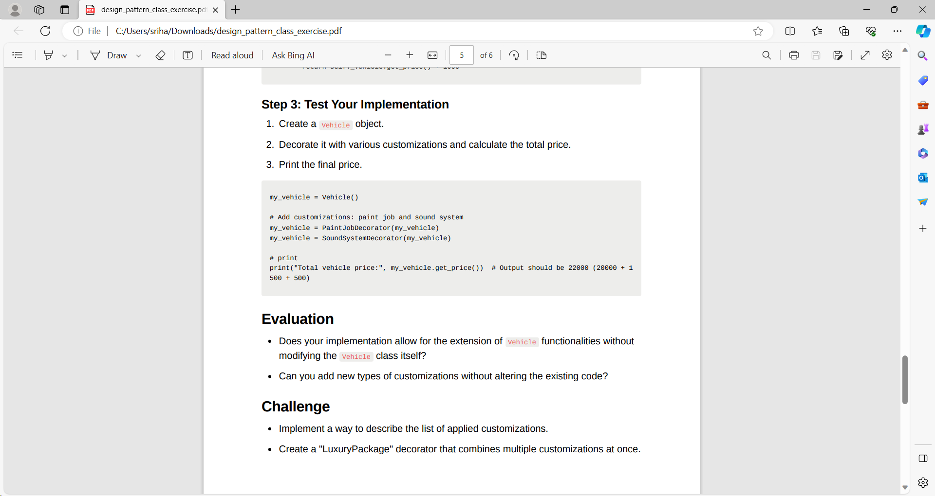 please write correct answer?Challenge Implement a way | Chegg.com