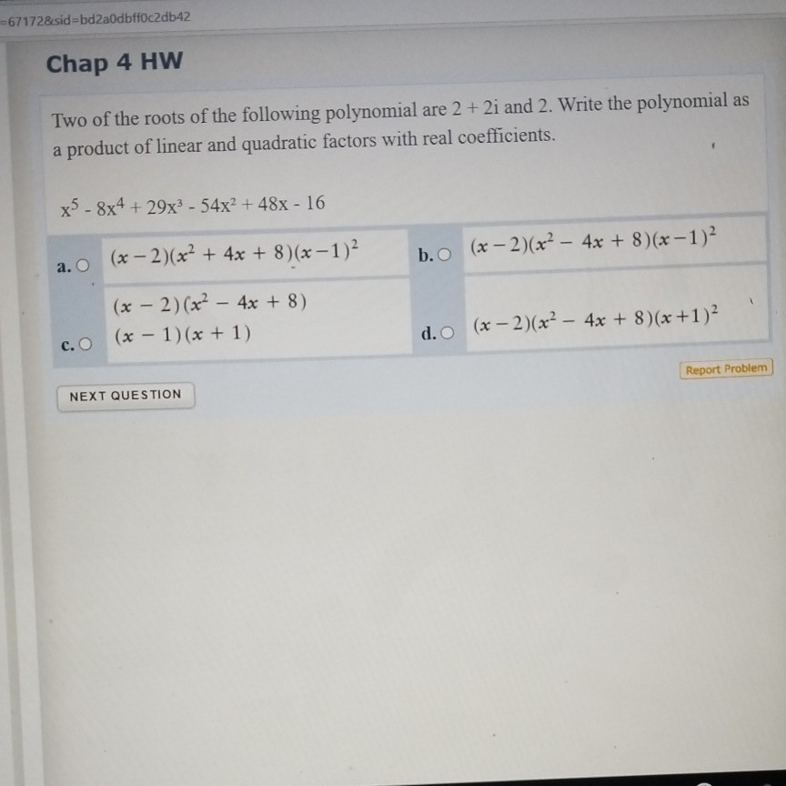 Solved =67172&sid=bd2a0dbff0c2db42 Chap 4 HW Two of the | Chegg.com