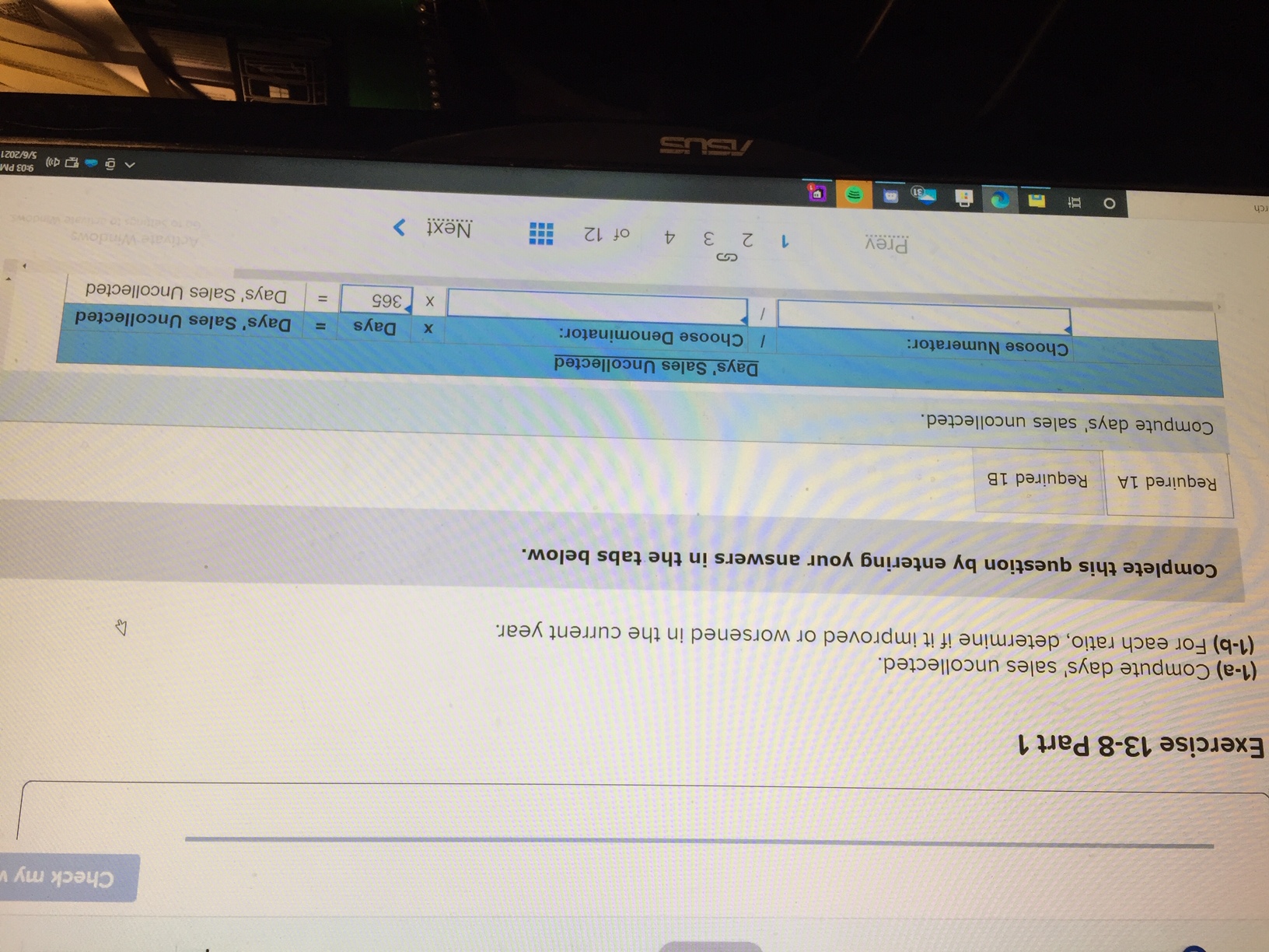 Solved pter 13 Saved Help Sav Required information Exercise | Chegg.com