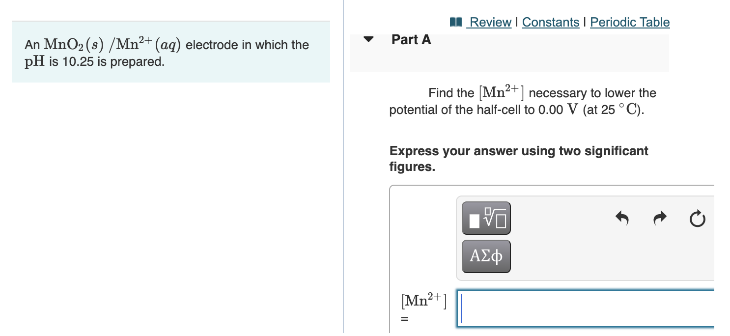 Solved 1 Review | Constants | Periodic Table Part A An | Chegg.com