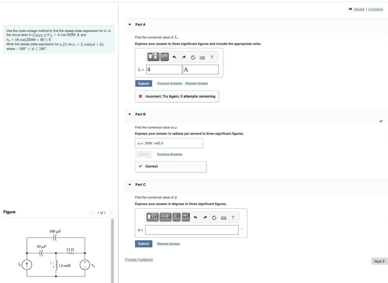Solved Review I Constants Use the node-voltage method to | Chegg.com