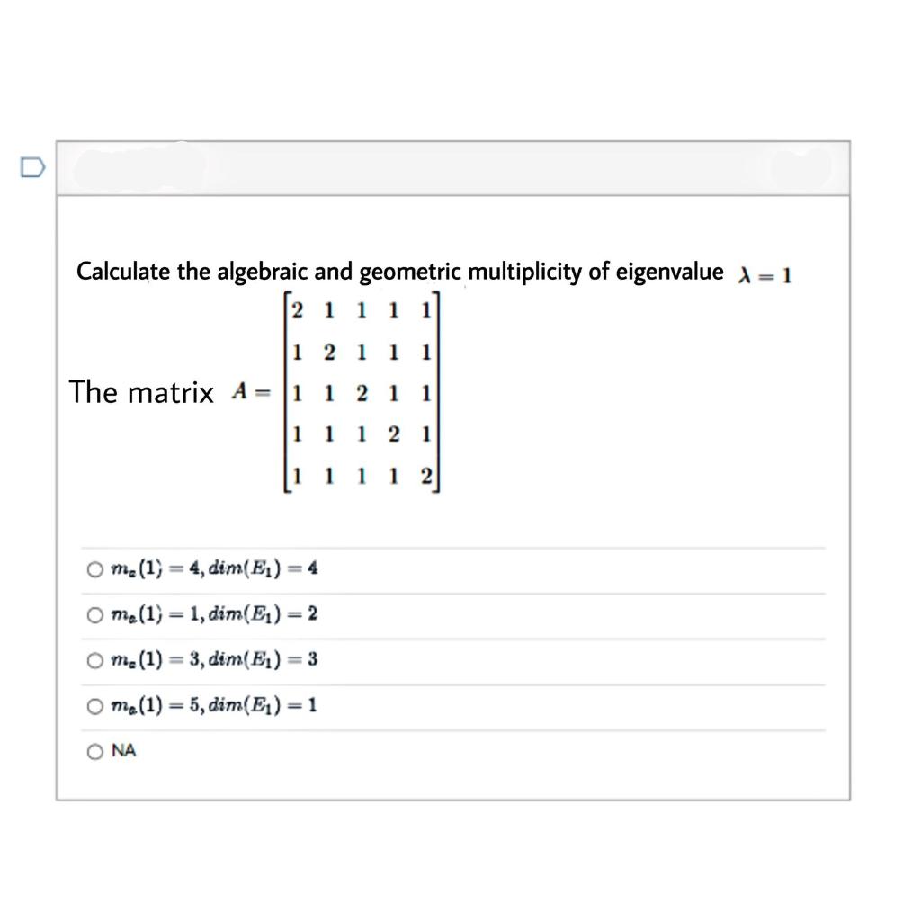 [Solved]: Solve this Linear algebra question with MATLAB (O