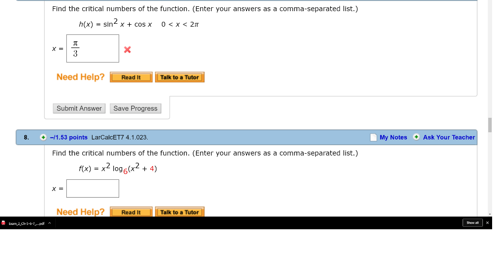 Solved Find the critical numbers of the function. (Enter | Chegg.com