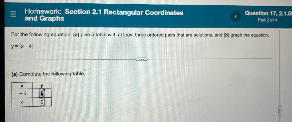 Solved Homework Section 2 1 Rectangular Coordinates And