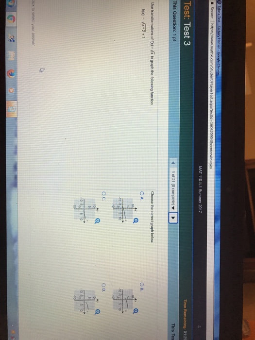 Solved Use transformations of f(x) = squareroot x to graph | Chegg.com