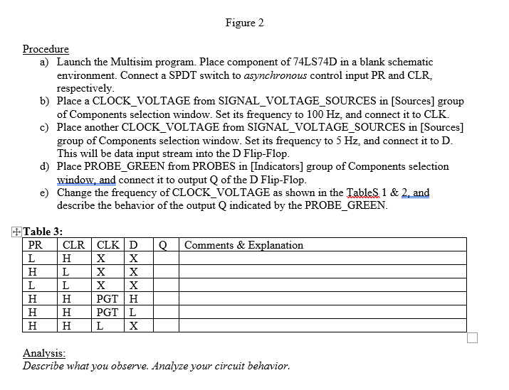 Solved Figure 2 Procedure a) Launch the Multisim program. | Chegg.com