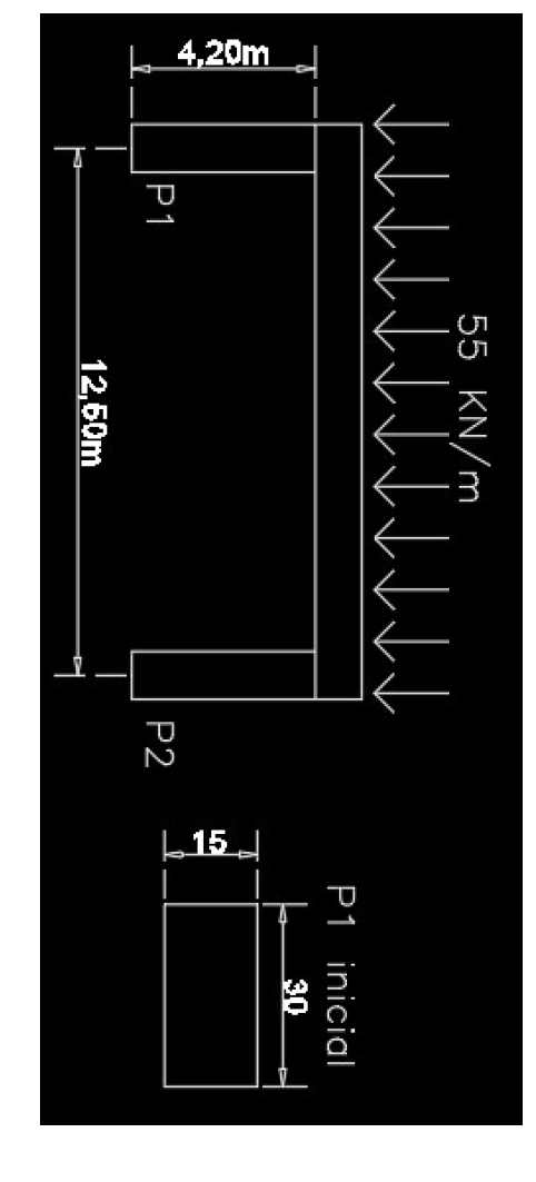 Solved Determine the length and final section of column P1 | Chegg.com