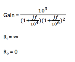 Solved Shown above is unity gain voltage follower with the | Chegg.com