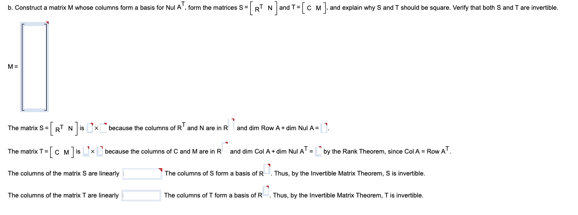 Solved Complete parts a and below for the matrix A. 14 - 18 | Chegg.com