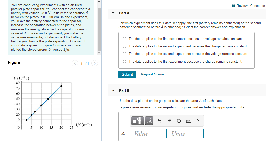 Solved A Review Constants Part A You are conducting | Chegg.com