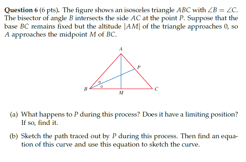 Solved The figure shows an isosceles triangle ABC with | Chegg.com