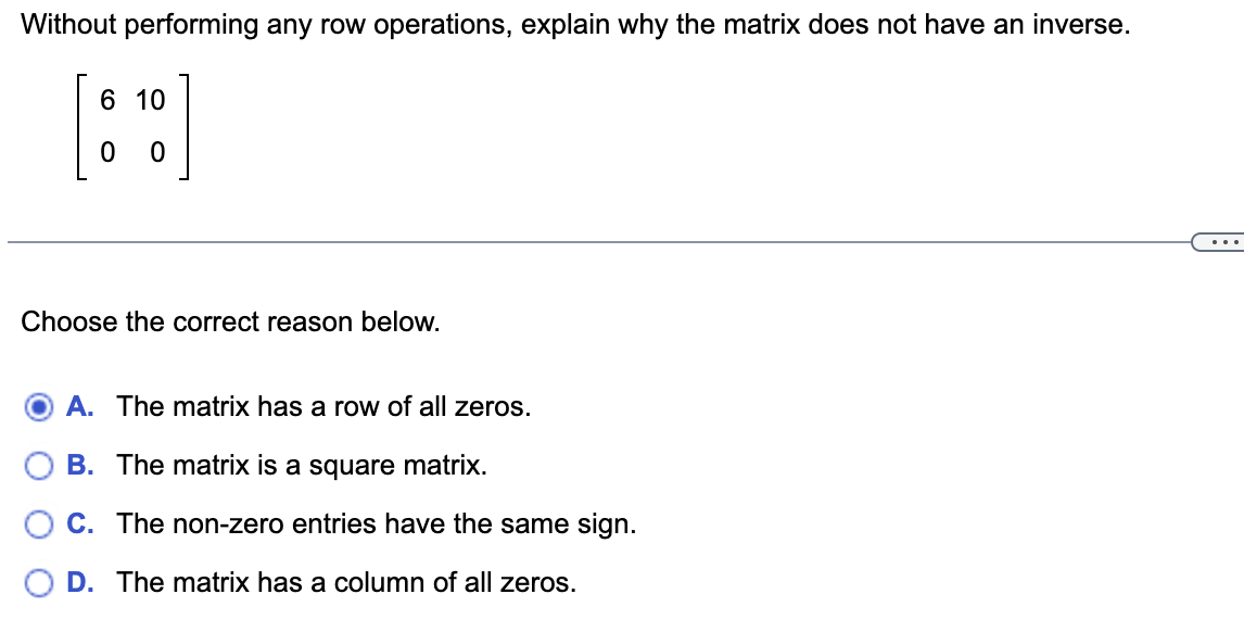 Solved 60100 Choose The Correct Reason Below A The 