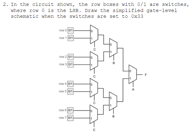 Solved 1. In the circuit shown, label the inputs and output | Chegg.com
