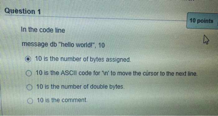Solved In The Code Line Message Db Hello World 10 10