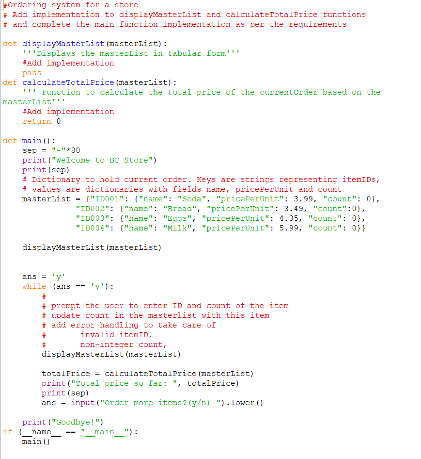 Solved You will be completing a program that helps user | Chegg.com