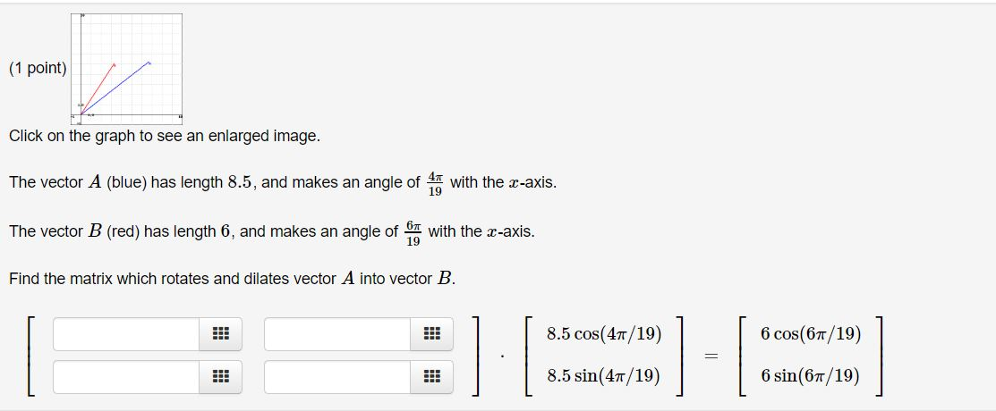 Solved (1 point) Click on the graph to see an enlarged | Chegg.com