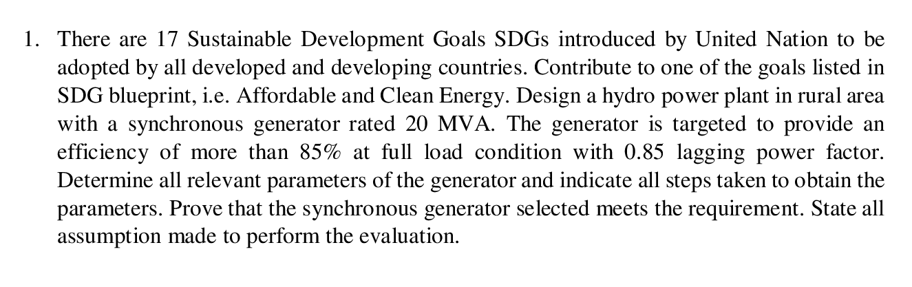 Solved 1. There are 17 Sustainable Development Goals SDGs | Chegg.com