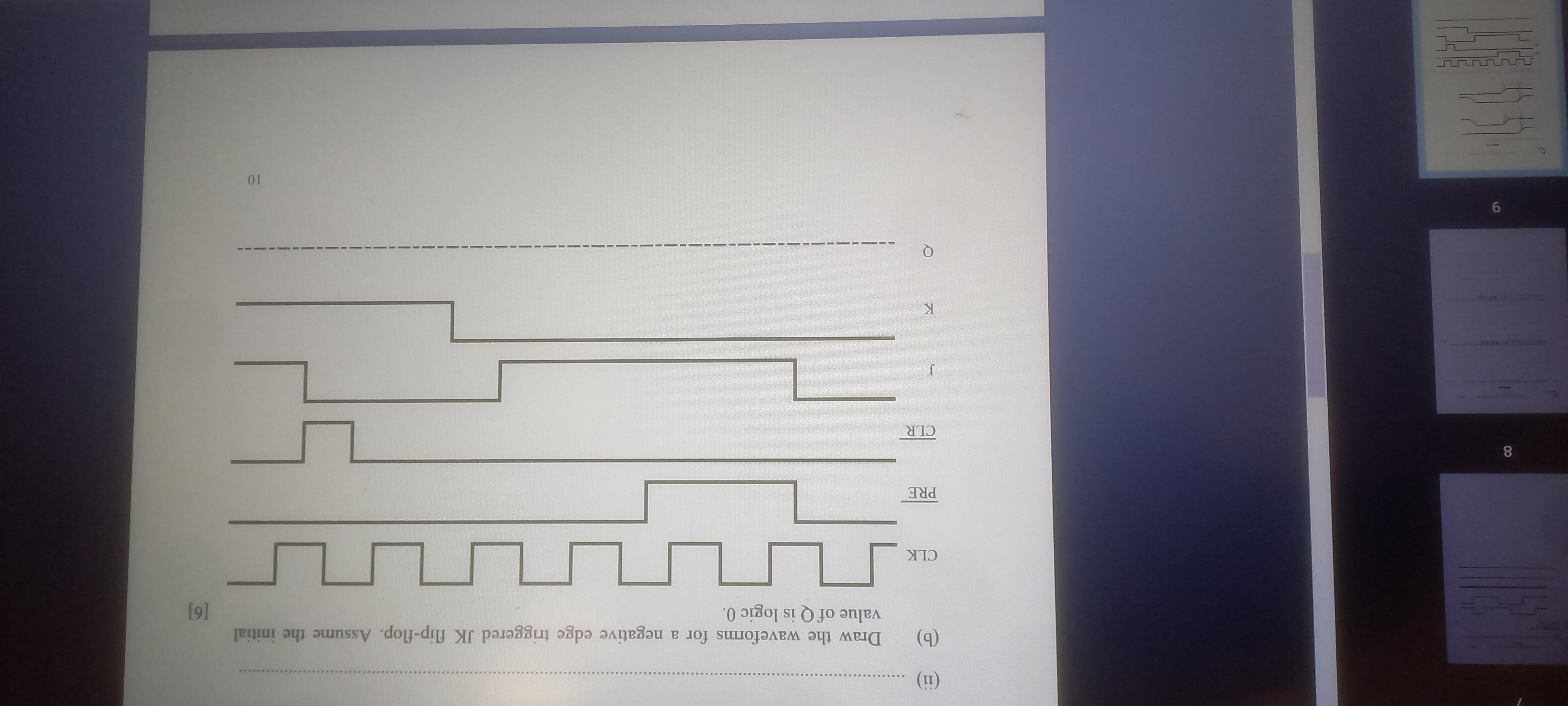 Solved (b) Draw the waveforms for a negative edge triggered | Chegg.com