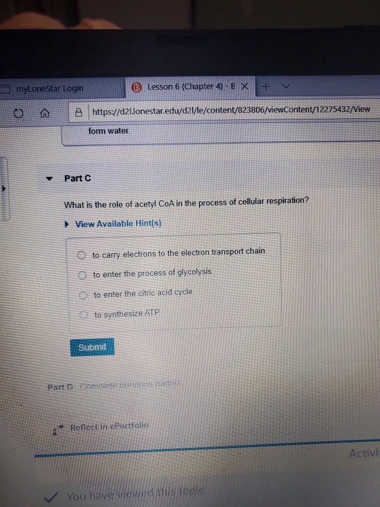 Solved myloneStar Login B Lesson 6 (Chapter 4) - X + A | Chegg.com