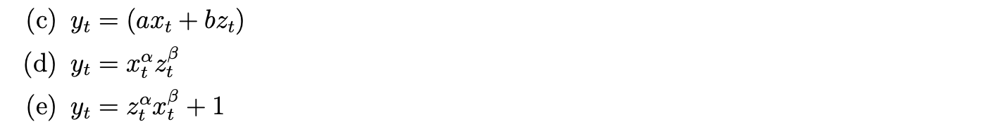 Log linearize each of the following equations. In | Chegg.com