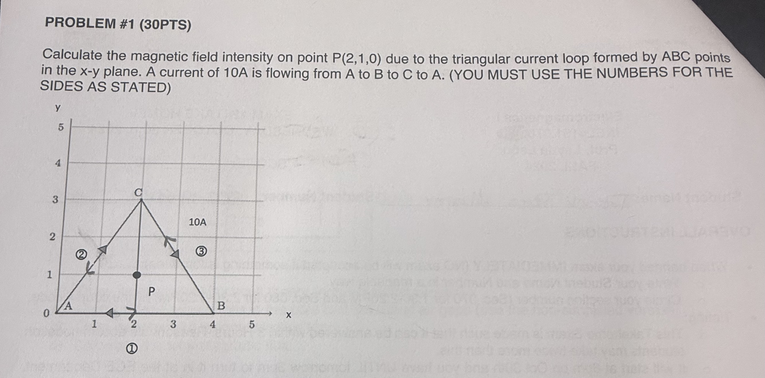 Solved PROBLEM #1 (30PTS)Calculate the magnetic field | Chegg.com