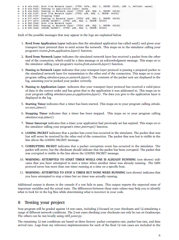 Solved In this project you will be implementing a simple | Chegg.com