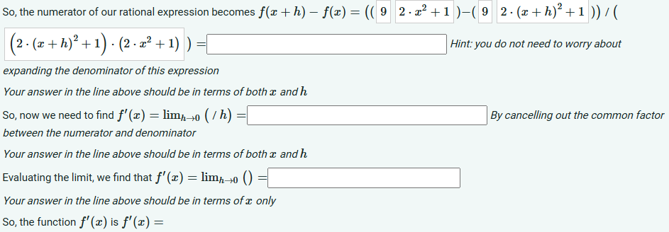 Solved So, ﻿the numerator of ﻿our rational expression | Chegg.com