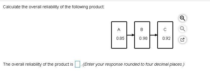 Solved Calculate the overall reliability of the following | Chegg.com