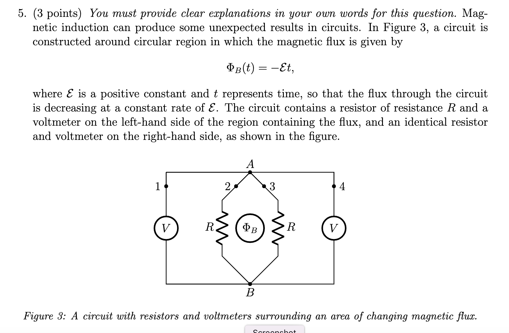 Solved (3 points) You must provide clear explanations in | Chegg.com