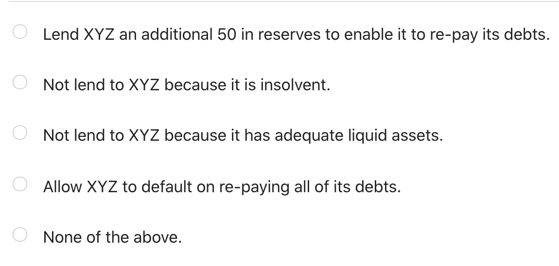 Solved 1) What is the contribution of XYZ bank to the money | Chegg.com