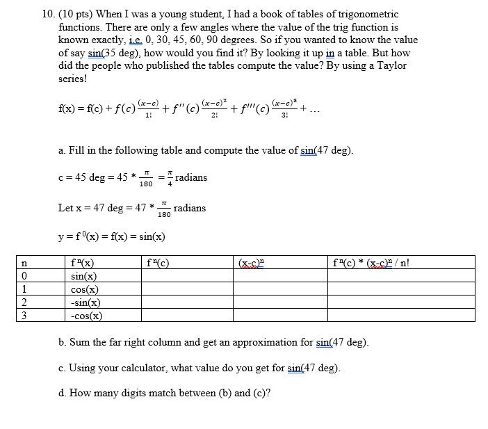 Solved 0. (10 pts) When I was a young student, I had a book | Chegg.com