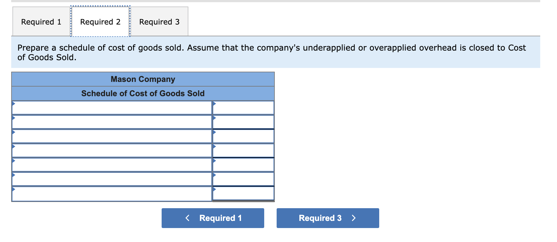 Solved Please help complete the 3 required parts based on | Chegg.com