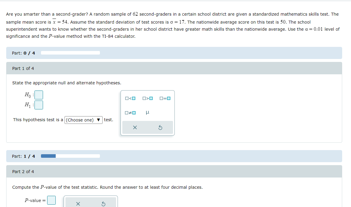 Solved Are you smarter than a second-grader? A random sample | Chegg.com