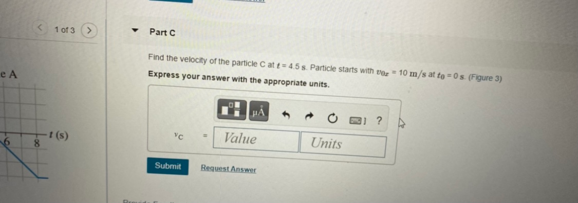 Solved Submit Request Answer Particle A Part B Find the | Chegg.com