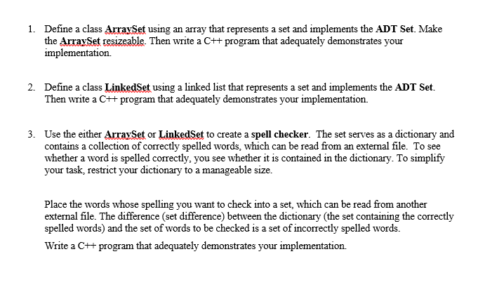 Solved In mathematics, a set is a well-defined collection of | Chegg.com