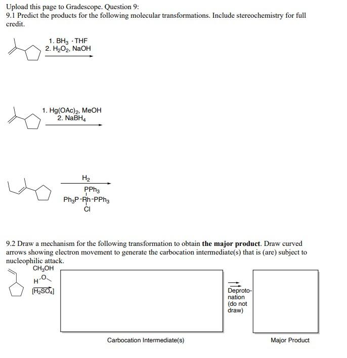 Solved Upload this page to Gradescope. Question 9: 9.1 | Chegg.com