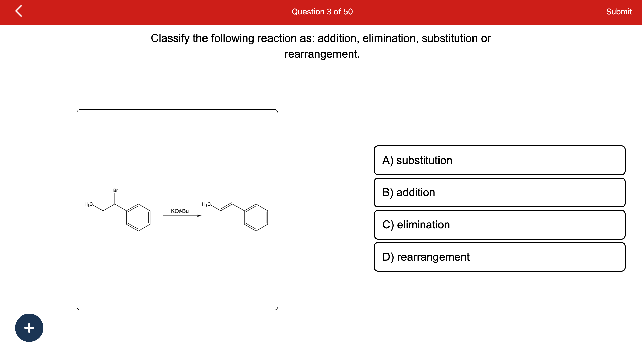 Solved Classify the reaction shown | Chegg.com