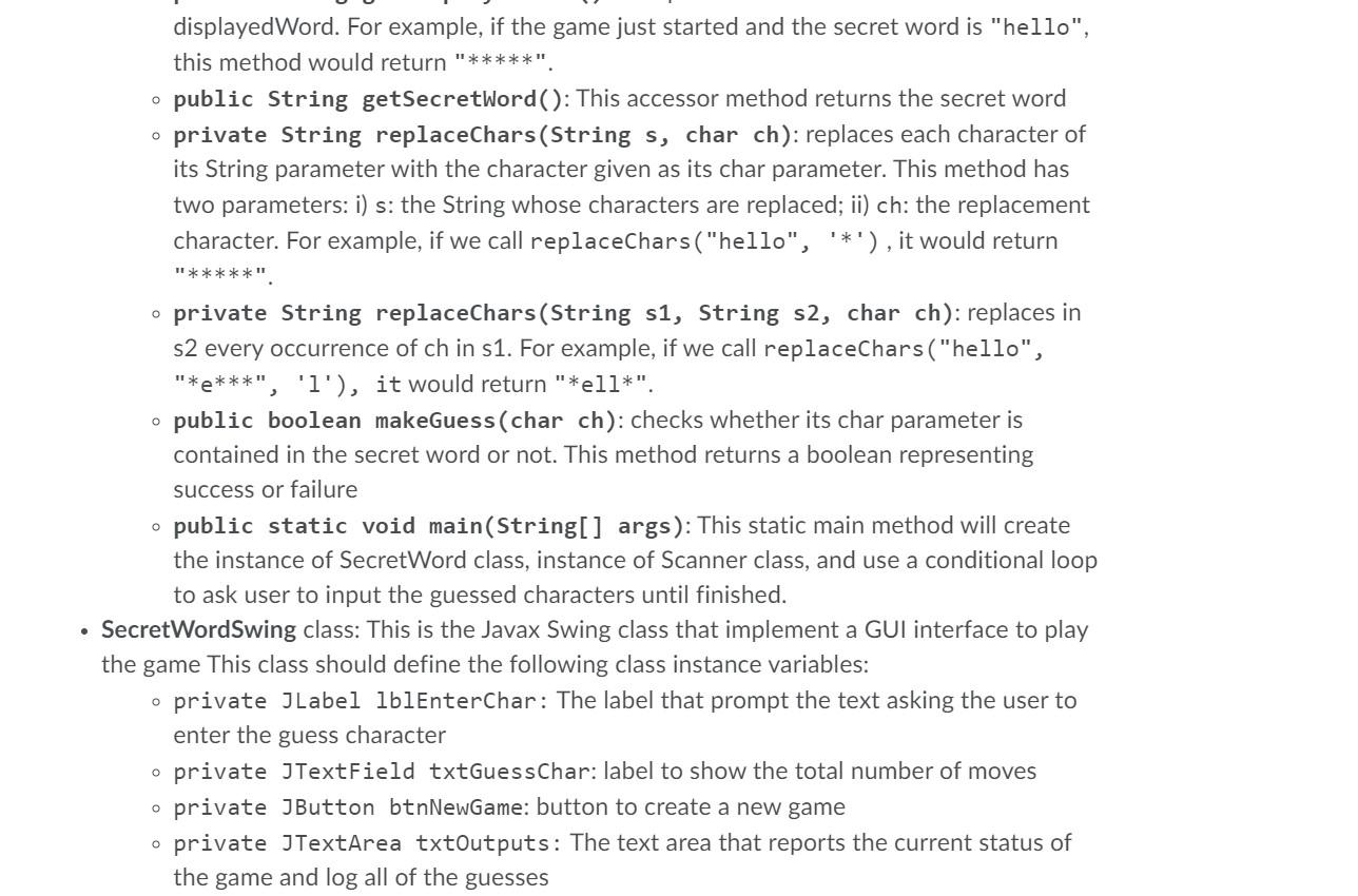 Step 1. Problem Statement You need to develop a Java | Chegg.com