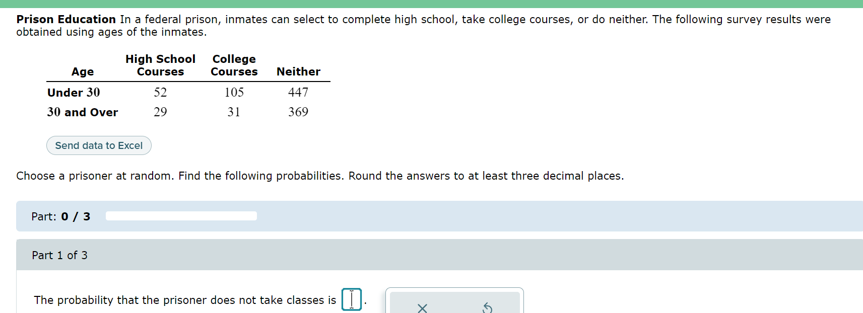 Solved Prison Education In a federal prison, inmates can | Chegg.com