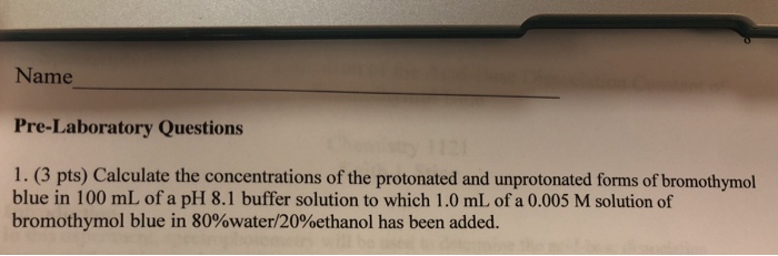 Solved calculate the concentrations of the protonated and | Chegg.com