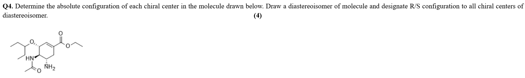 Solved Q4. Determine the absolute configuration of each | Chegg.com
