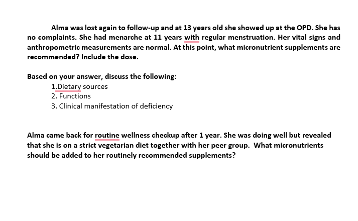 Solved Subject: Pediatrics. Explain your answers in full | Chegg.com