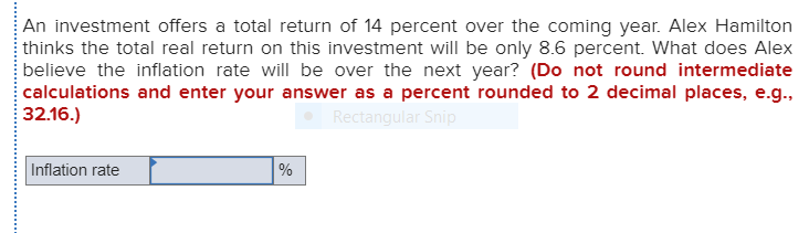 Solved An investment offers a total return of 14 percent | Chegg.com