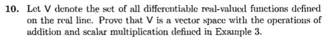 10. Let V dcnote the set of all differentiable | Chegg.com