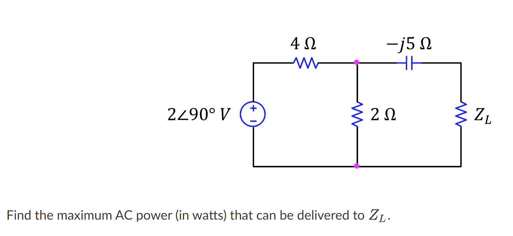 Solved Find the maximum AC power (in watts) that can be | Chegg.com