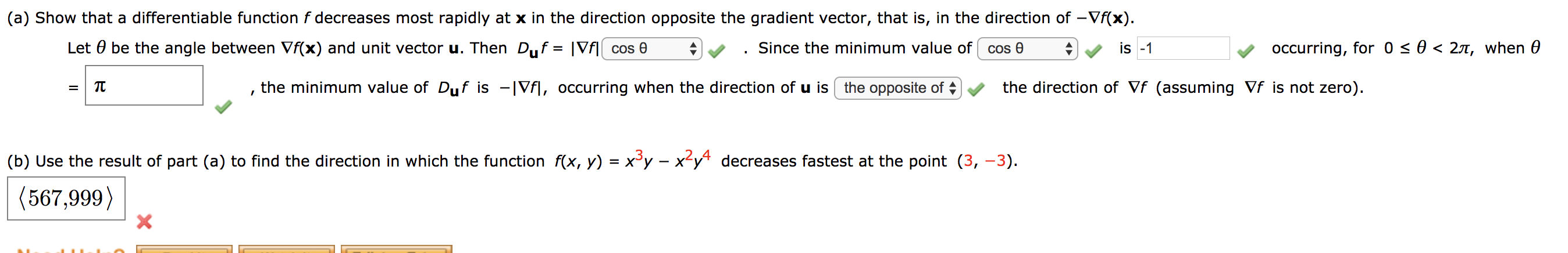 Solved (a) Show that a differentiable function f decreases | Chegg.com