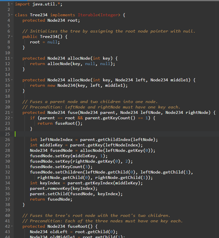 Solved In this lab, the Tree234 class is extended to support | Chegg.com