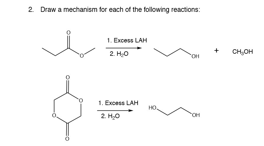Solved 2. Draw a mechanism for each of the following | Chegg.com